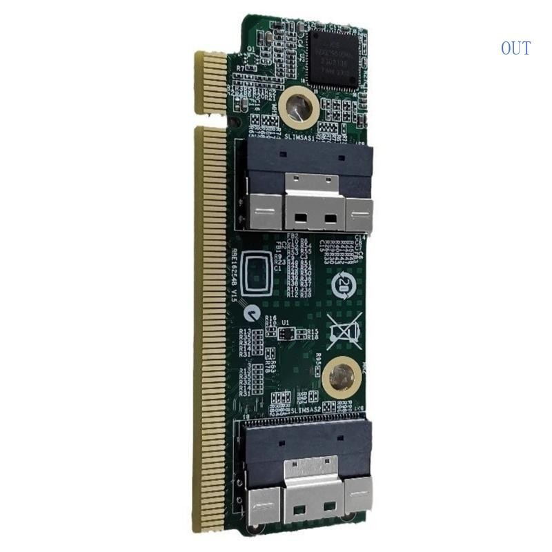 OUT SFF-8654 to PCIe 4 0 x16 x8 Extension Card Adapters SFF-8654 to ...