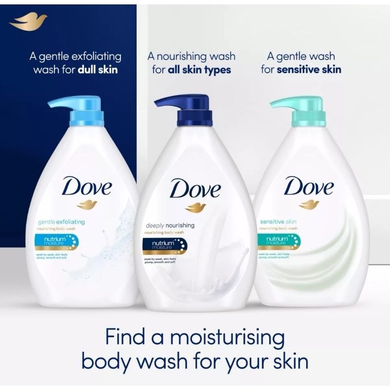 DOVE SENSITIVE SKIN/DEEPLY NOURISHING NOURISHING BODY WASH ORIGINAL ...