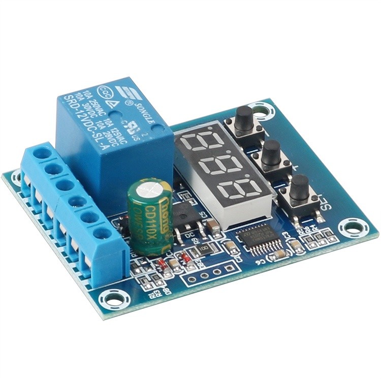 5V 12V 24V voltage detection module relay circuit measurement charging ...