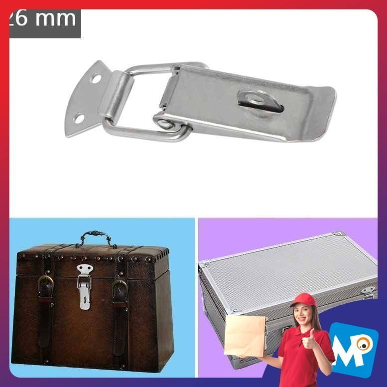 Uxcell Spring Weighted Buckle Lock Stainless Steel Latches - J107 ...