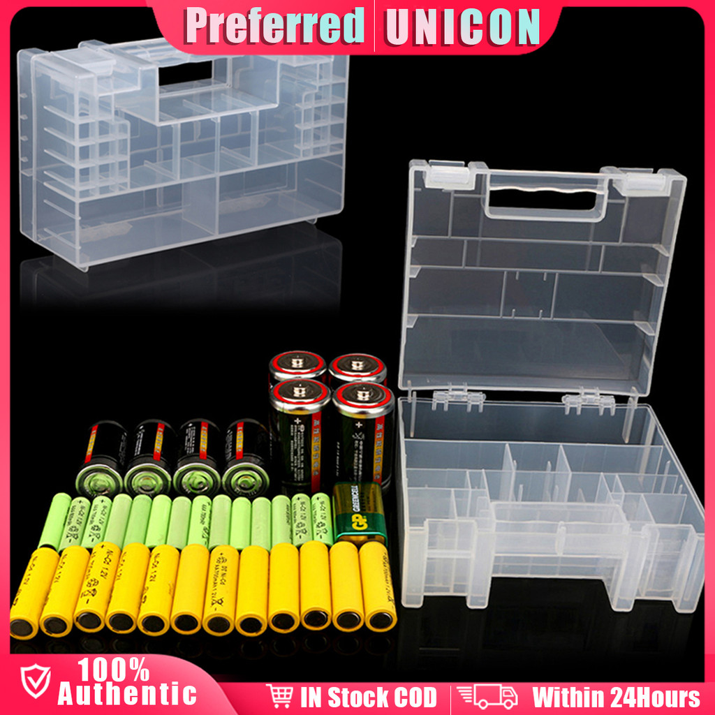 PP Durable Battery Case AAA Double AA Battery Case Battery Pack Case ...