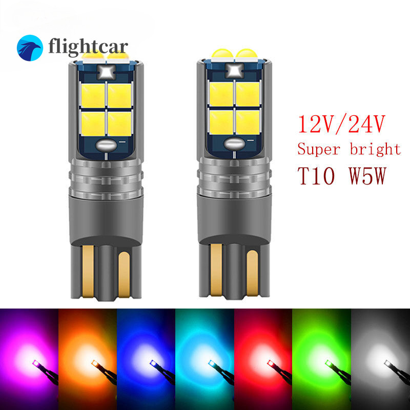T10 Led Park Lights 12V 24V T10 for Truck Motorcycle Scooter Car T10 ...