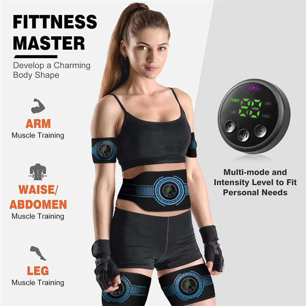 Ab Trainer LED Display Electronic Muscle Toner Ab Workout Equipment for ...