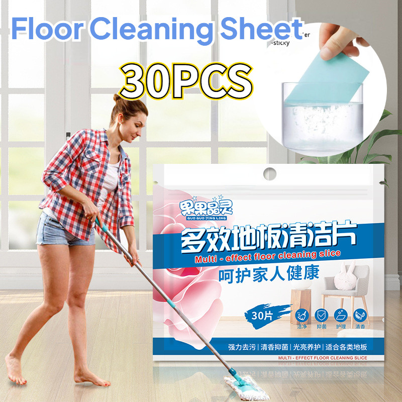 30pcs Floor Cleaner Cleaning Sheet Mopping The Floor Wiping Wooden ...