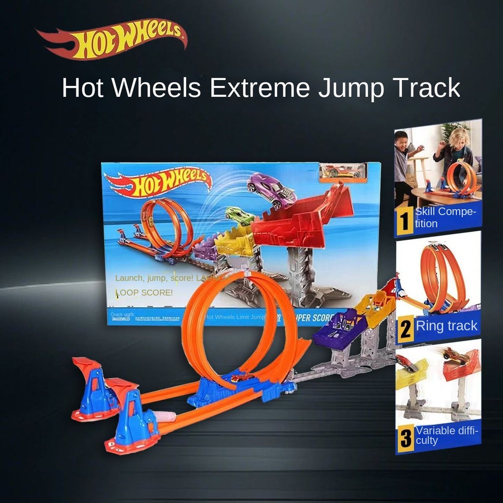 Hot Wheels Hot Wheels Toy Extreme Leap Score Racing Track Children ...