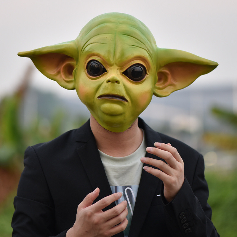 Star Wars Baby Yoda Headgear Children's Cosplay Latex Helmet Mask Full ...