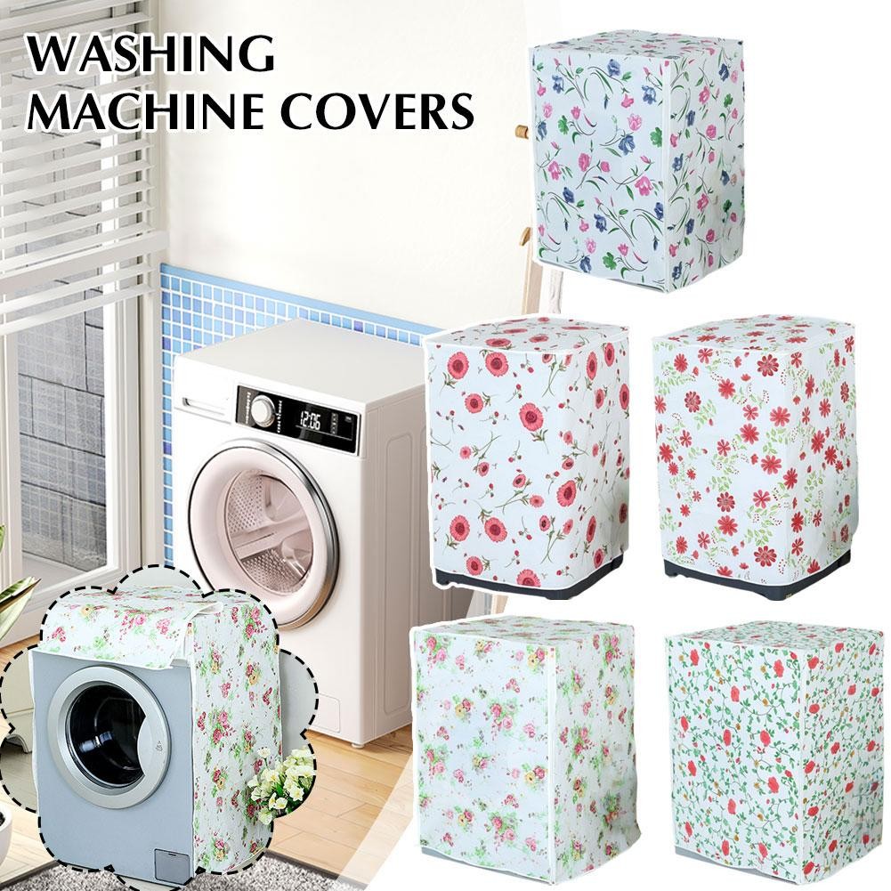 Washing Machine Cover Thickened Waterproof Sun Protection Washing Dust ...
