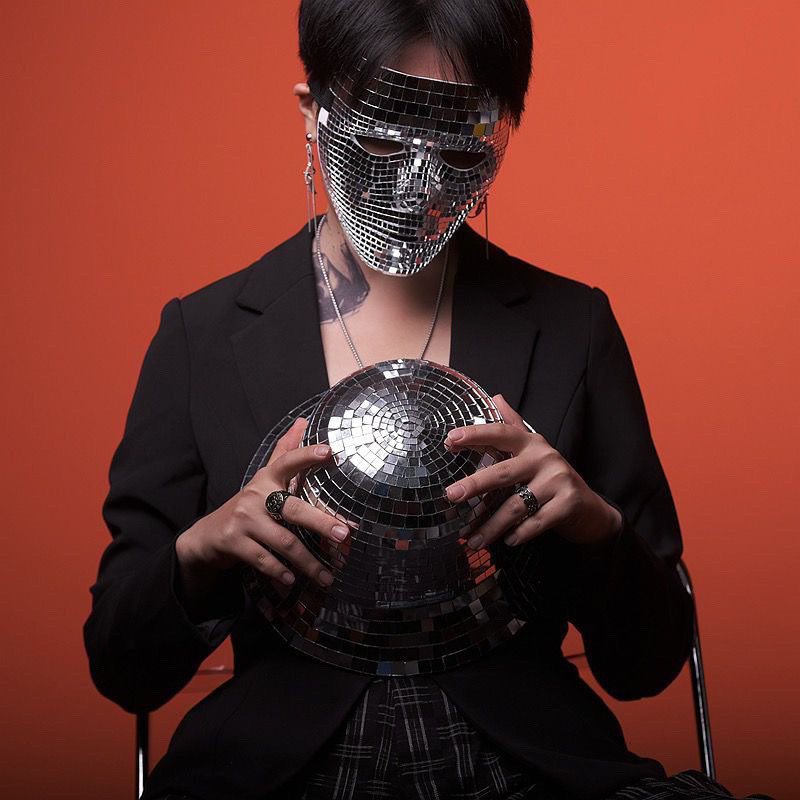 Full Face Shiny Handmade Performance Stage Influencer Tik Tok Ten ...