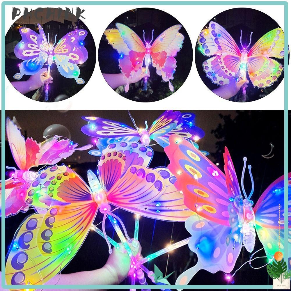 CHINK Handheld Flash Butterfly 2 Styles Girls Favor Wand Stage Props ...