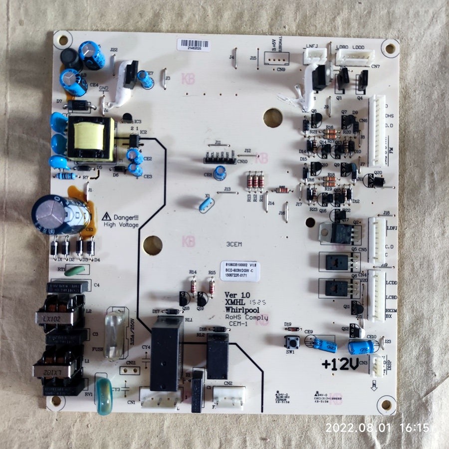 Whirlpool refrigerator computer board BCD-603WDW control board ...