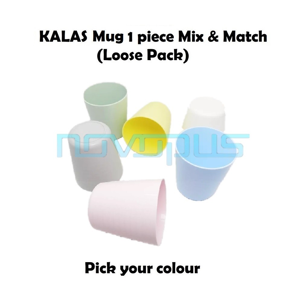 [1pc] NOVO KALAS Pastel Color Plastic Mug 8cm Suitable for Children Kid ...