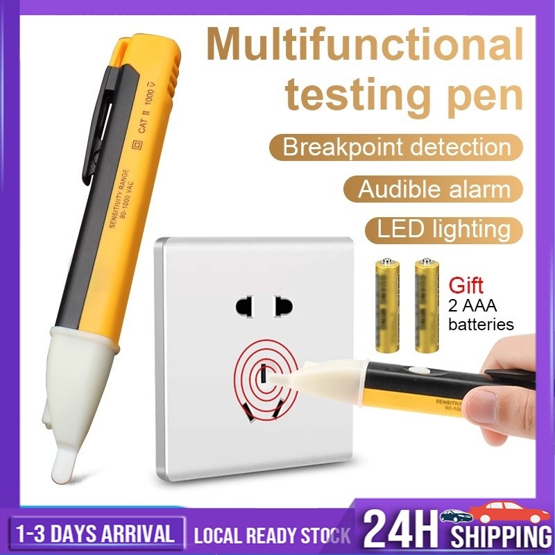 Voltage Tester Pen 90-1000V 50/60Hz Electric Power Detector Detection ...