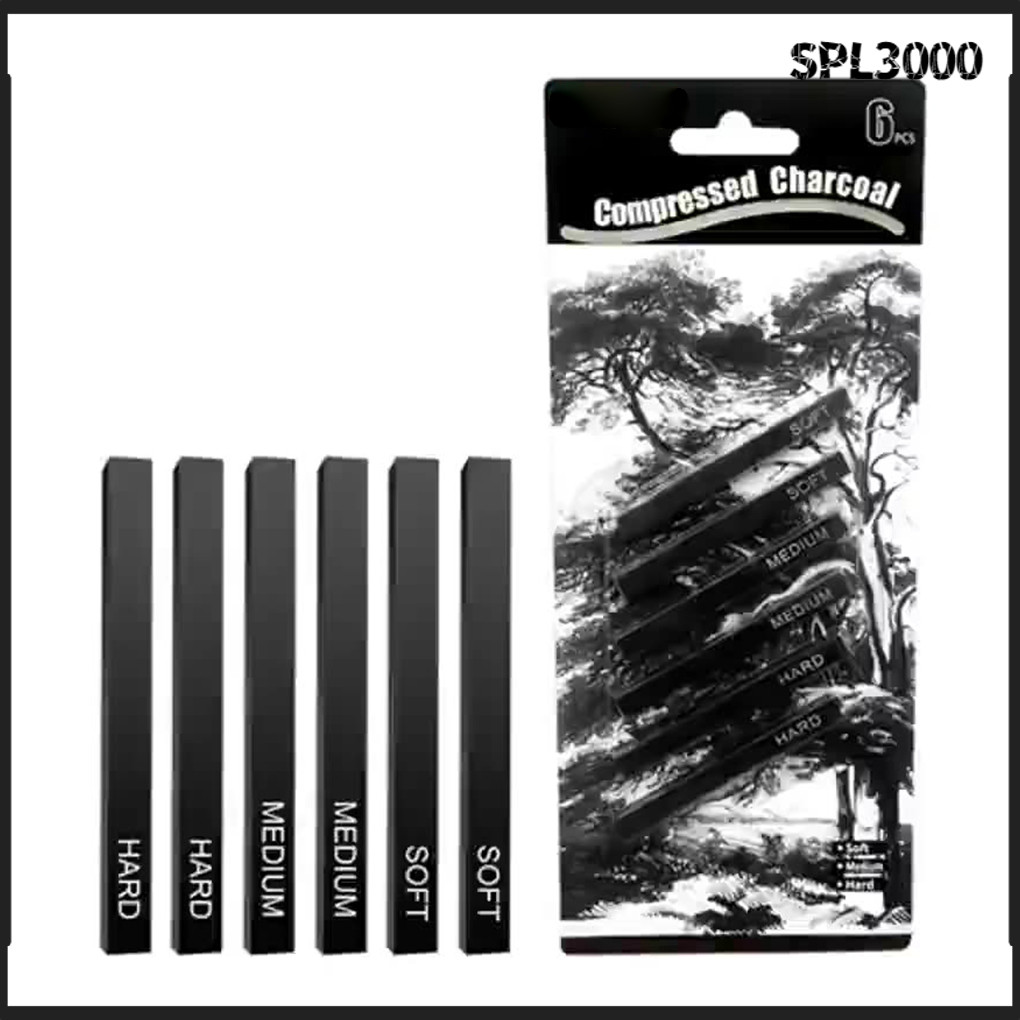 18pcs Graphite Material Sticks Portable Compressed Sticks Square ...