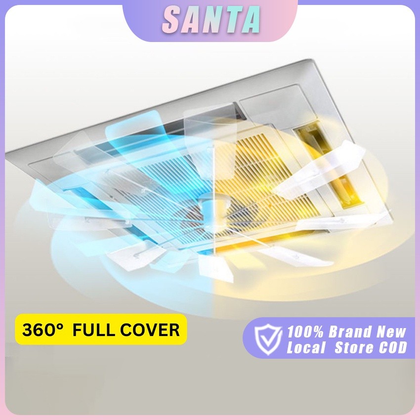 Central Aircond Wind Guide Fan 360° Rotating Blade Windshield Anti ...