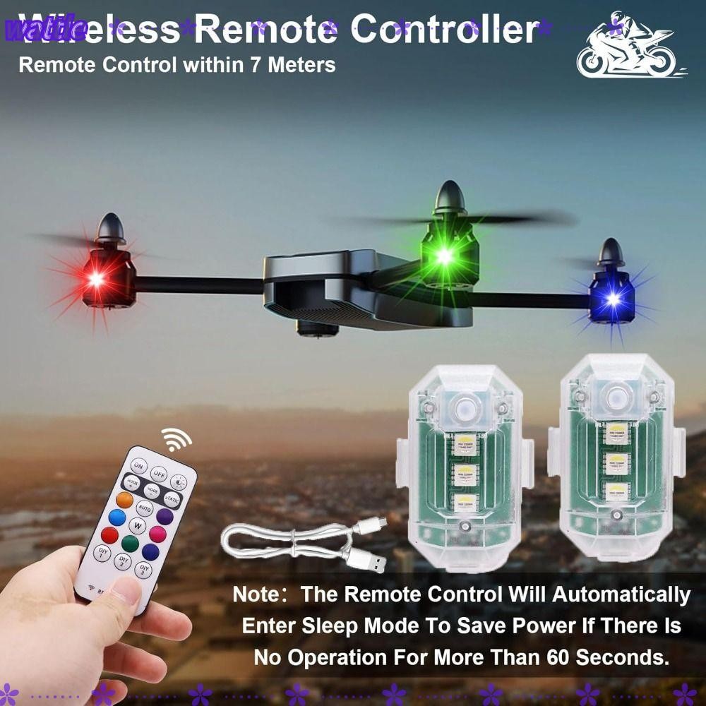 WATTLE Wireless LED Strobe Lights, with Remote Control 8 Colors Warning ...