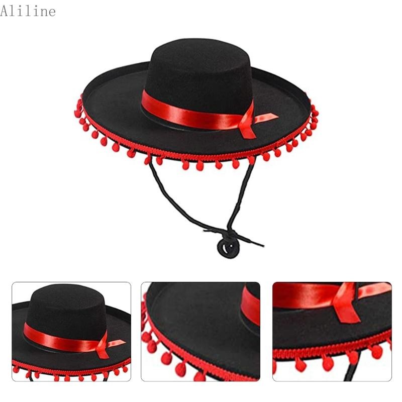 Alilin Sombrero Hats Wide Brimmed Hat Photo Props Hat Gender Neutral ...