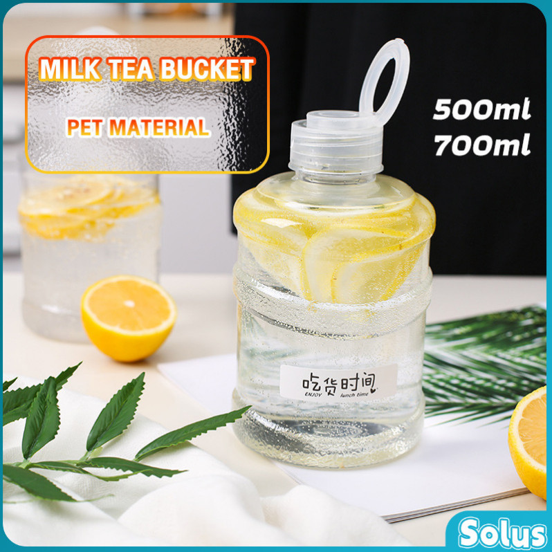 S.L. Mini Water Bucket Tumbler Creative Mineral Water Bottle 700ml ...