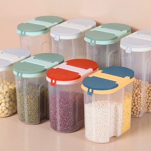 SS Transparent Dry Food Container Two Sided Bean Pasta Cococrunch ...