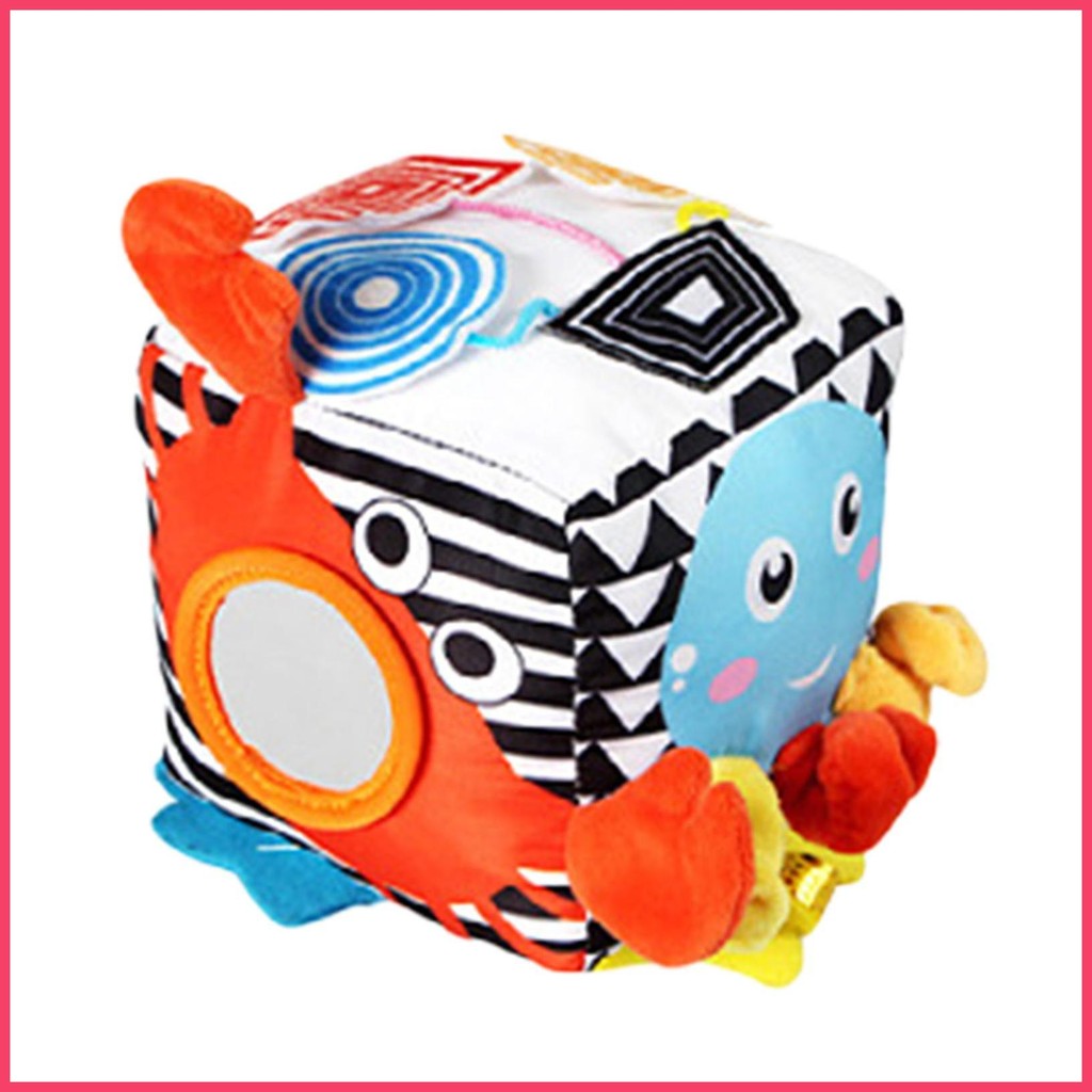 Learning Cube Soft Stuffed Learning Box Preschool Supplies Fine Motor ...