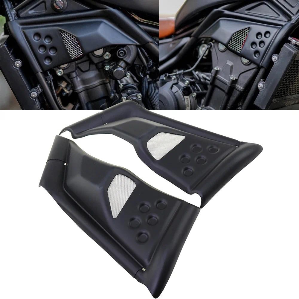 Matte Black Motorcycle Air Slide Spoiler Side Fairing Engine Guard ...