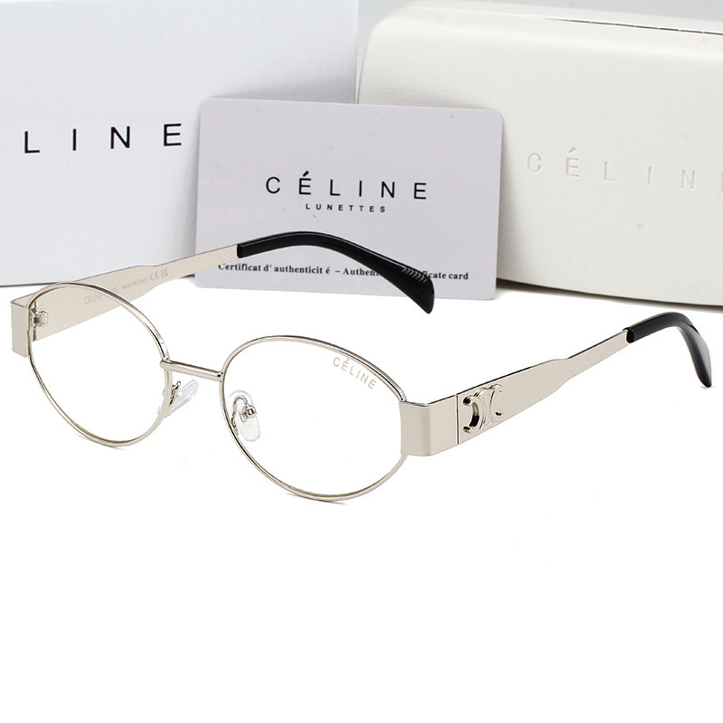 2025 Oval Glasses Transparent Prescription Computer Glasses | Shopee ...