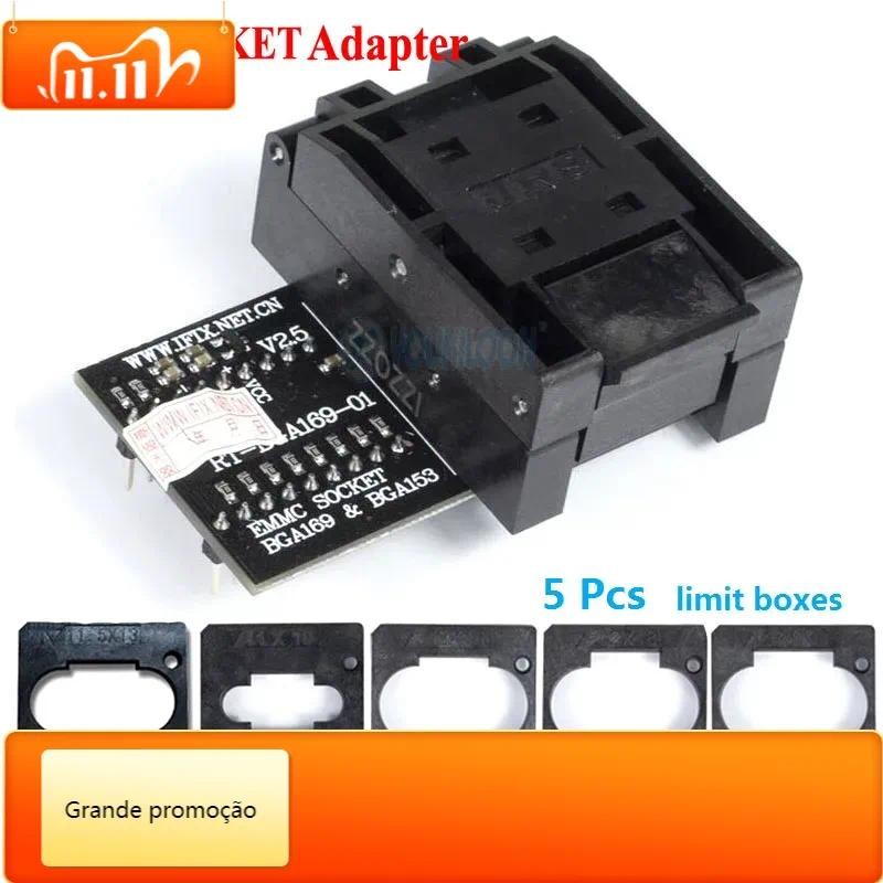 QSJZHY Original RT-BGA169-01 BGA169 / BGA153 EMMC Adapter V2.3 v2.5 ...