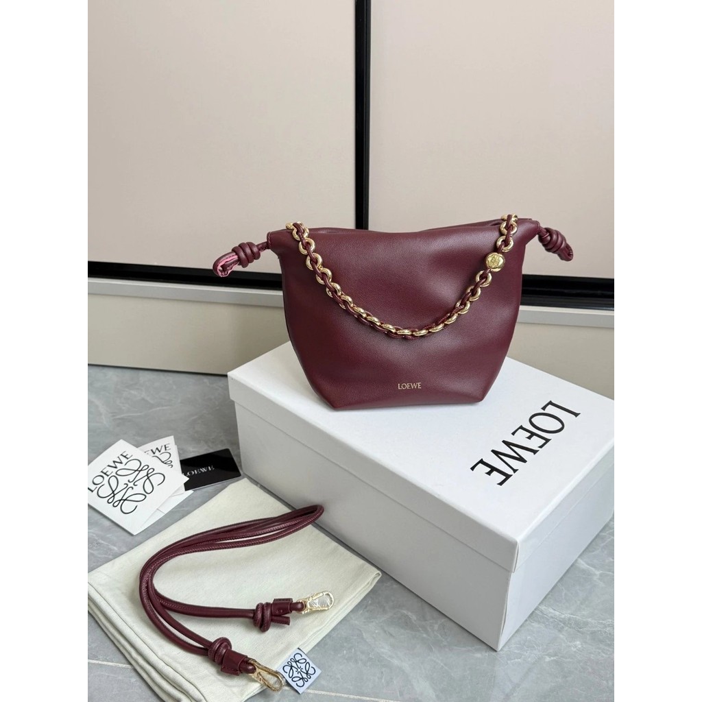 Loewe Loewe New Style Loewe Small Sheepskin Drawstring Clutch Bag ...