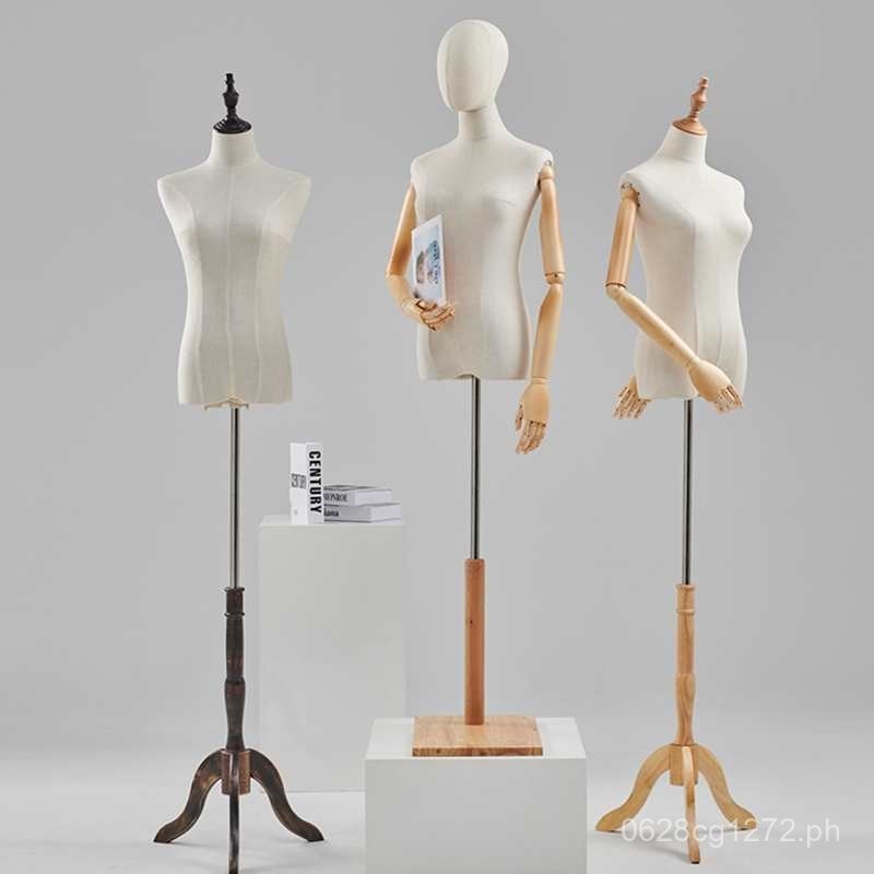 Fake Half Body Burlap Prop Mannequin Display Clothing Store Doll with ...