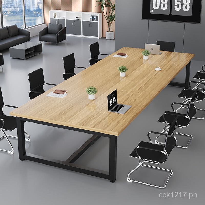 Negotiation Table Long Small Simple Office Desk Chair Modern Conference ...