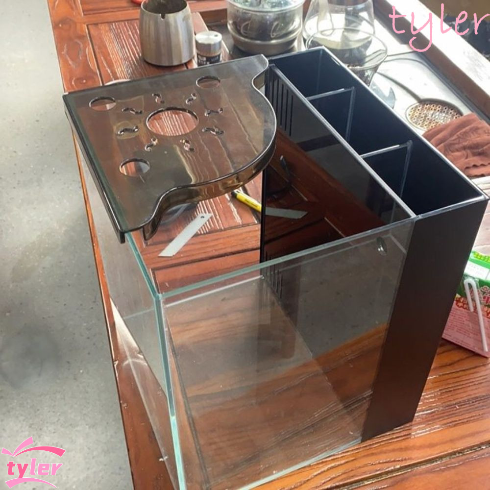TYLER1 Fish Tank Corner Storage Rack, Triangle Clear Corner Fish Tank ...