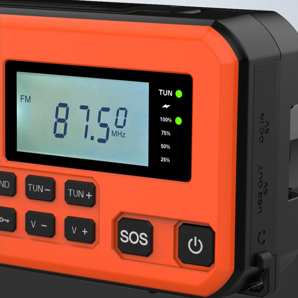 Hand Crank Emergency Radio AM/FM/SW Radio with Flashlight SOS Alarm ...