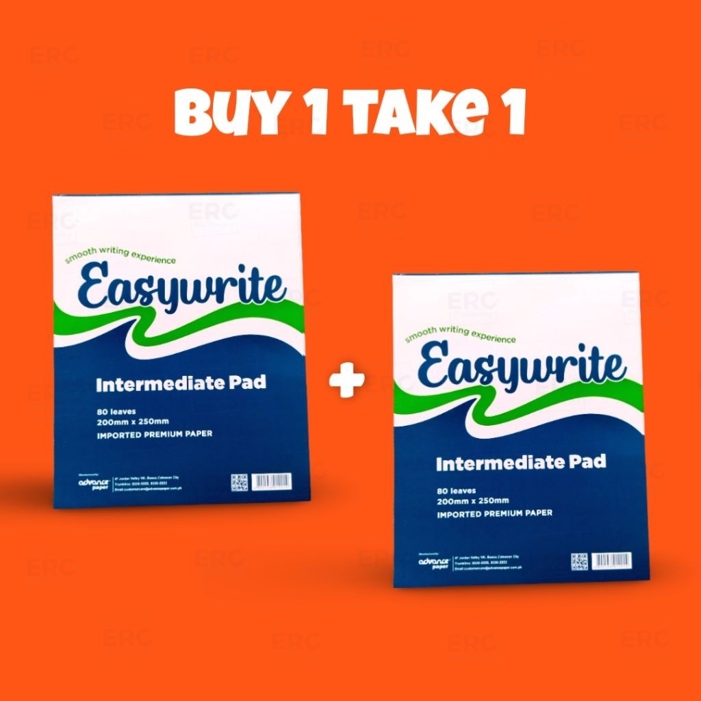 Buy1take1 FREE Intermediate 80 Leaves Easywrite Whole Quiz Pad Paper ...