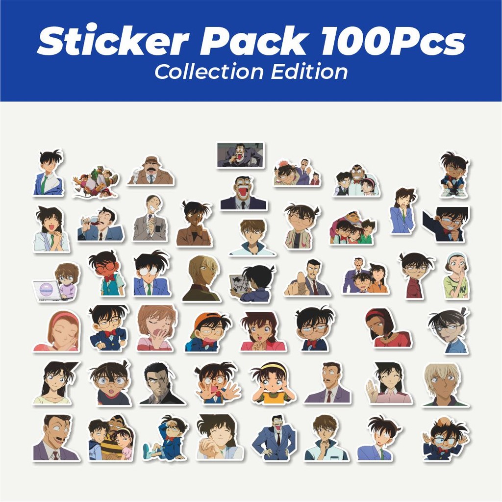 HP Hot Anime Detective Conan V2 Stickers Cute Waterproof Stickers ...