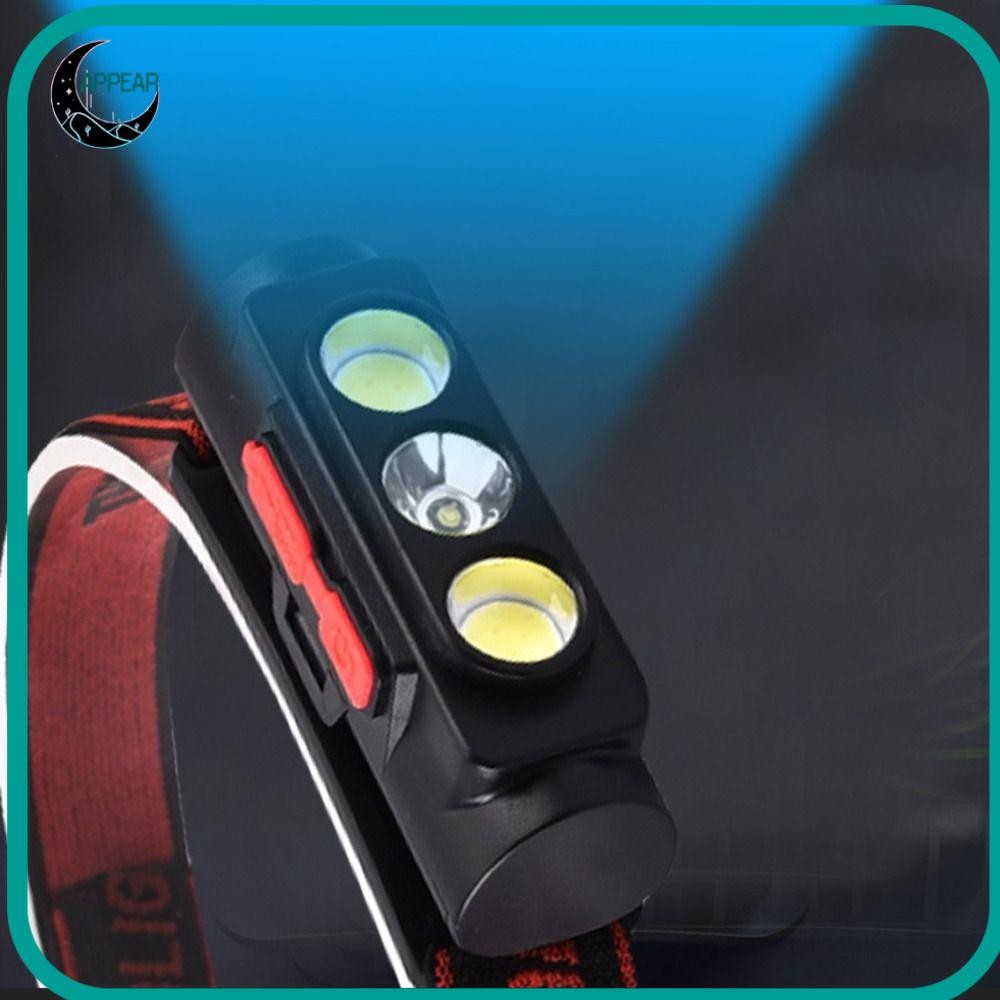 APPEAR Headlamp, LED USB Rechargeable Head Mounted Light, Multi-Mode ...