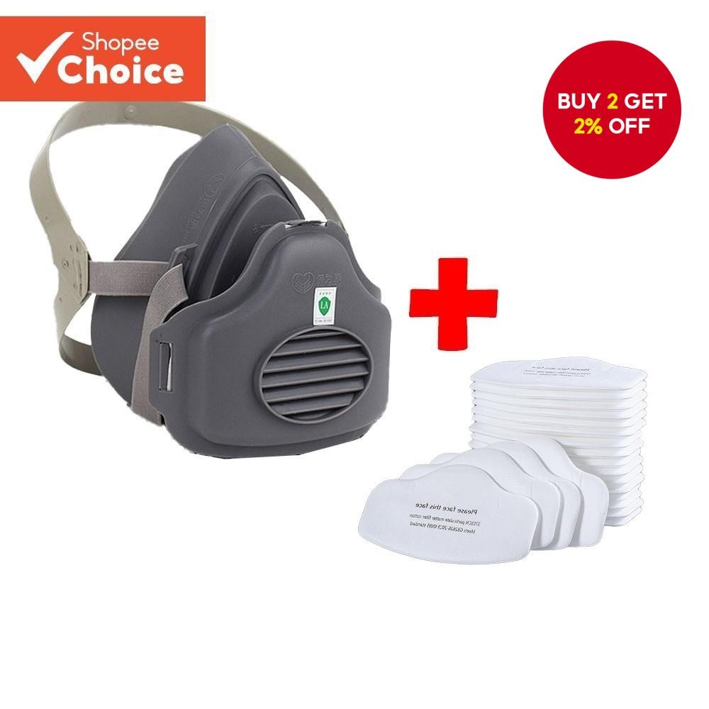 3200 Respirator Mask - Dust and Gas Filter Accessory Parts for ...