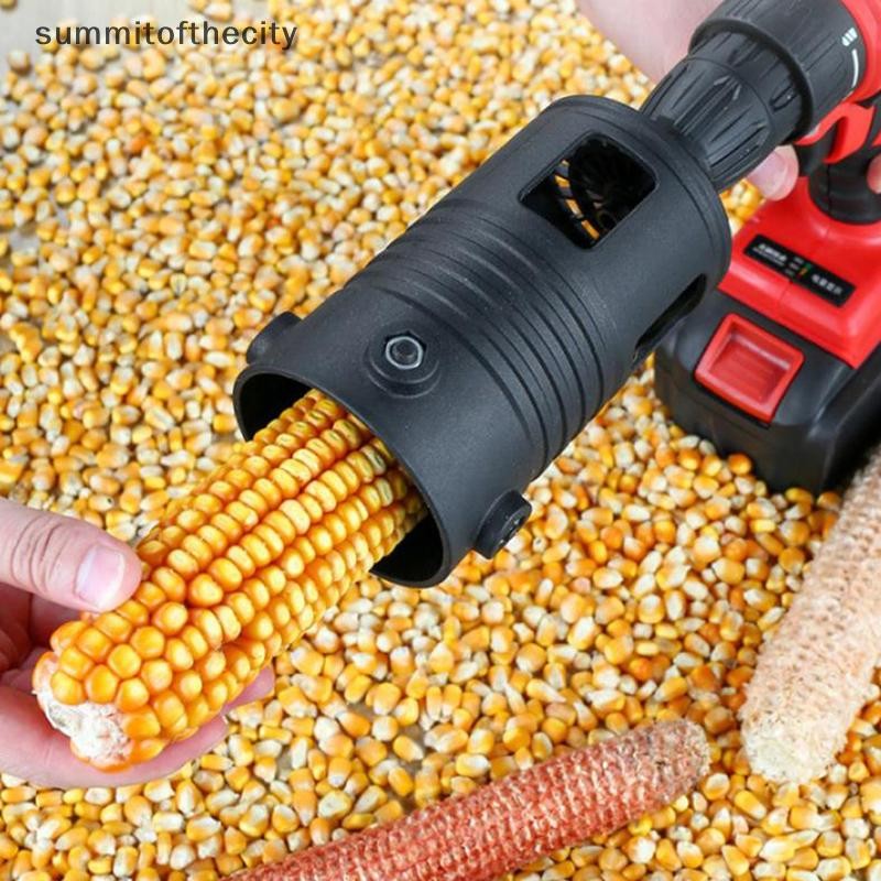 summitofthecity Portable Corn Thresher Accessory Fully Automatic Corn Peeling Machine Head Small ...