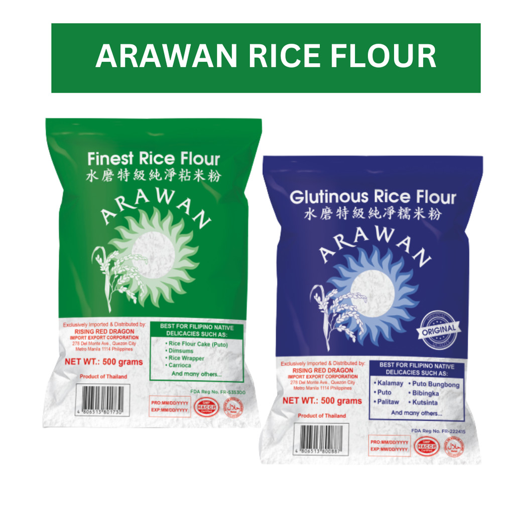 ARAWAN Glutinous Rice flour ( MALAGKIT ) / Finest Rice Flour 500g ...