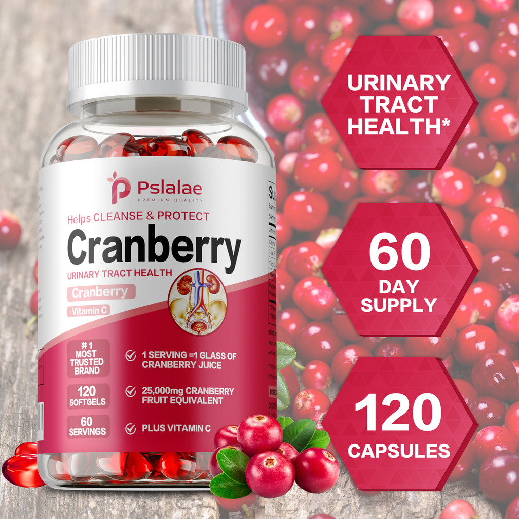Cranberry Extract Concentrate, Vitamin C, Supports Bladder Health ...