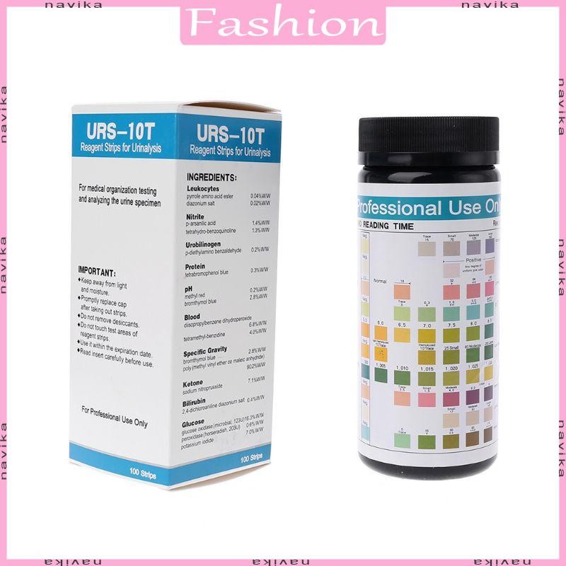 NAV Urine Test Strips 100 x 10-Parameter Urinalysis Strips Infections ...