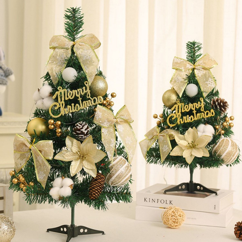 Mini 30cm Christmas Tree Package Cute Office Desktop Ornament Window ...