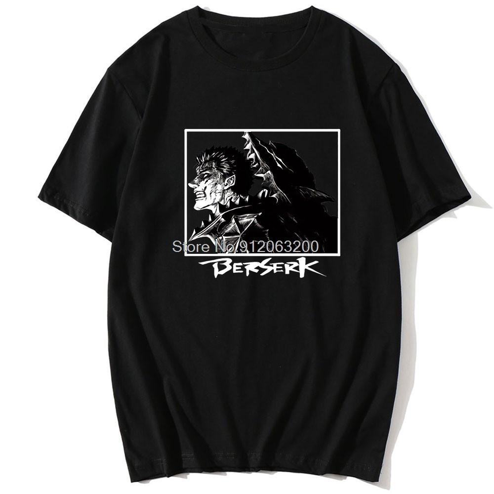 Anime Berserk Guts T-shirt Manga Swordsman Gatsu Sacrifice Zodd Short ...