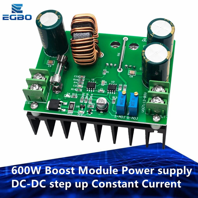 1~4 PCS 600W Boost Module Power supply DC-DC step up Constant Current ...