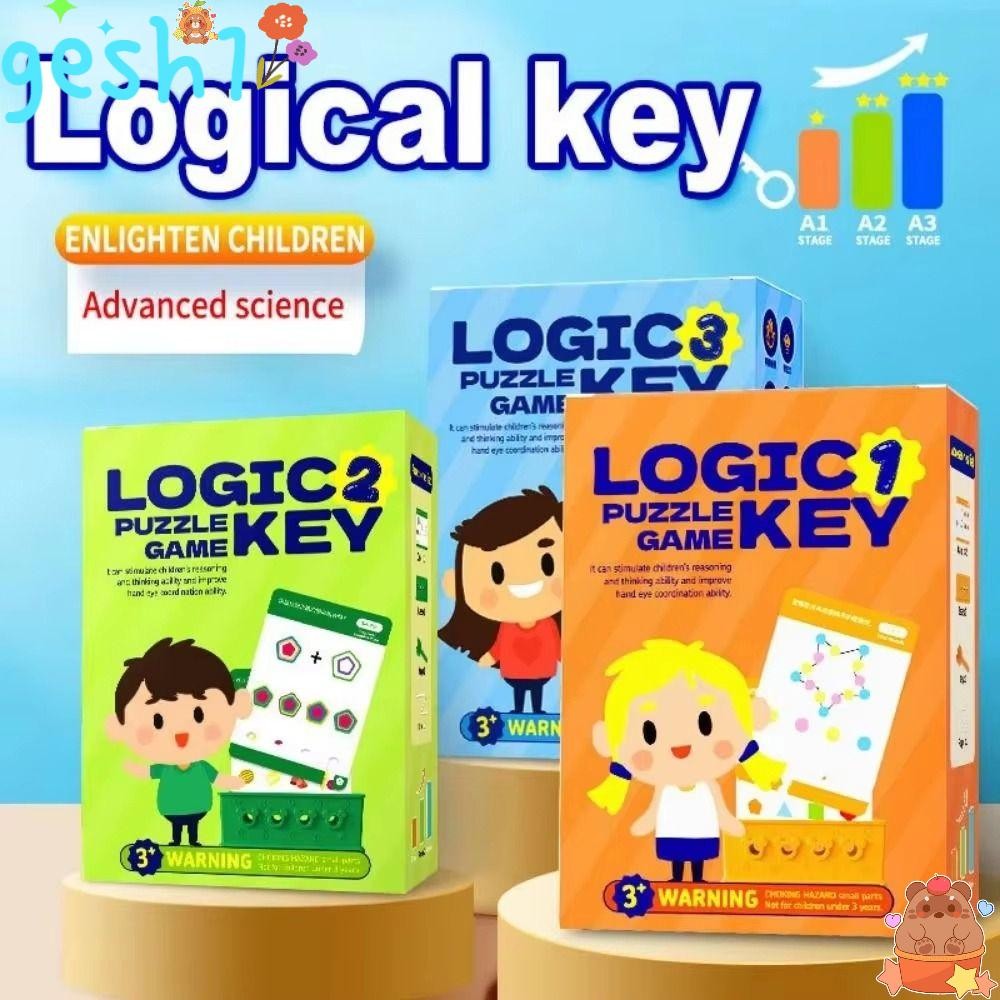 GESH1 1Pcs Puzzle Game, Early Educational Intellectual English Logic ...