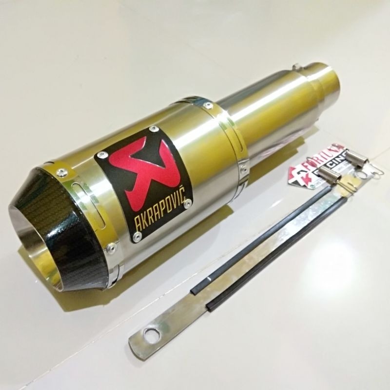 51 mm Canister S AKRAPOVIC GP M1 TITAN, Inlet 51mm Universal for Pipe ...