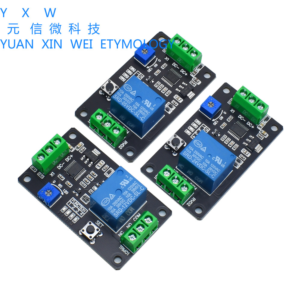 TRM01 Delay/Self-Locking/Trigger Relay Module 5V/12V/24V Compatible ...