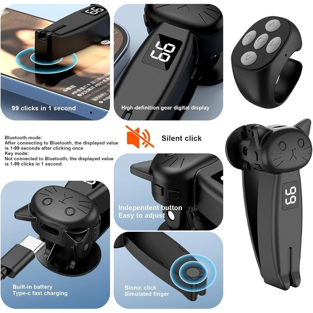 Remote Control Page Turner for Kindles Paperwhite | Cell Phone clicker ...