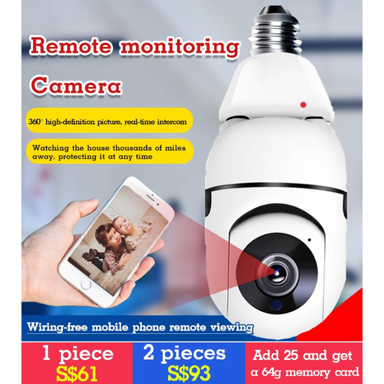 Hot Sale 【360 degree panorama】Remote Monitoring Camera /Home remote ...