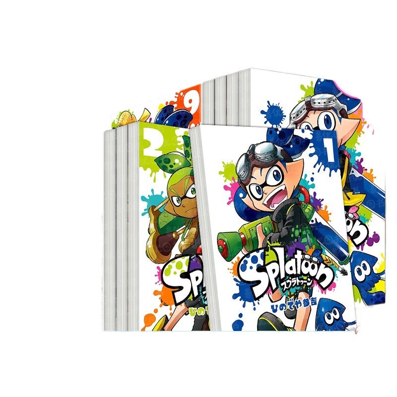 Japanese Cartoon Jet Warrior Splatoon1-16 Book (can be taken in one ...