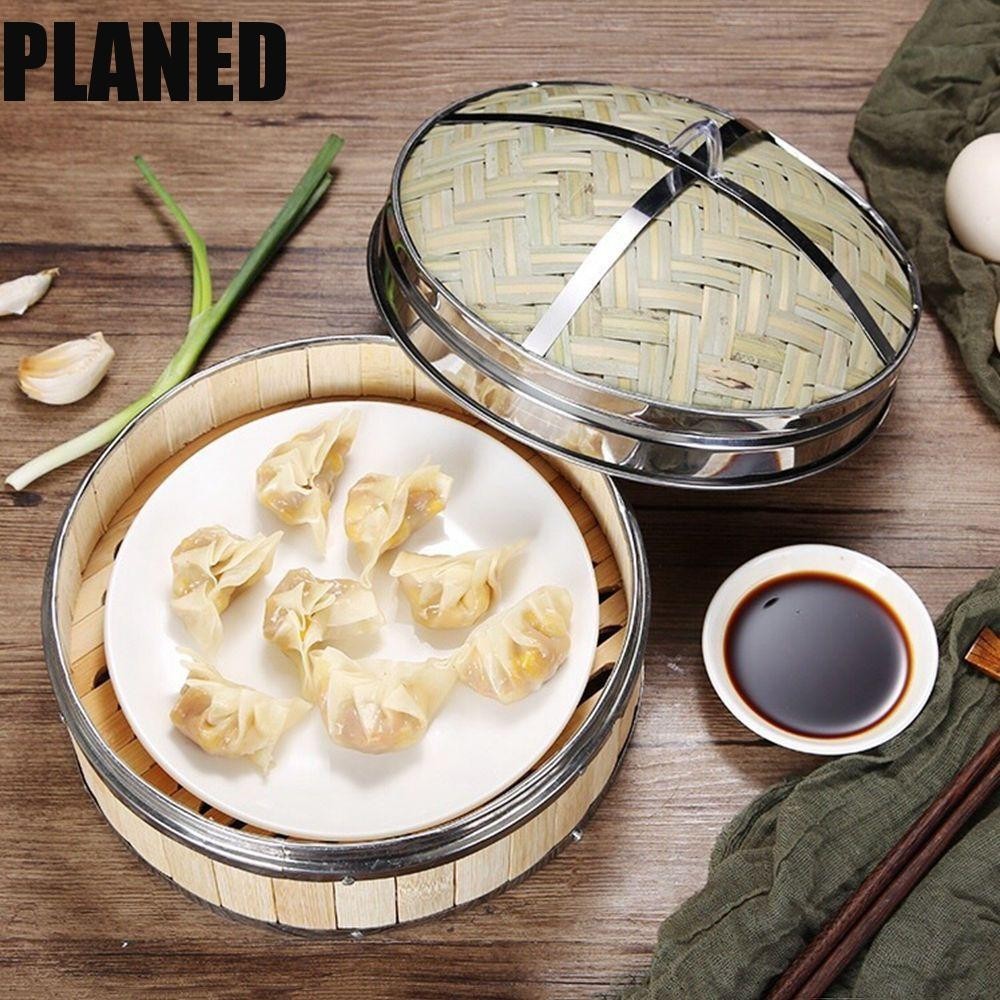 PLANED Bamboo Steamer Dim Sum Bao Buns Steam Basket Kitchen Gadget ...