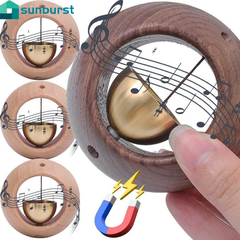 Round Dopamine Wood Wind Chimes - Punch-free - for Hall, Car, Cafe ...